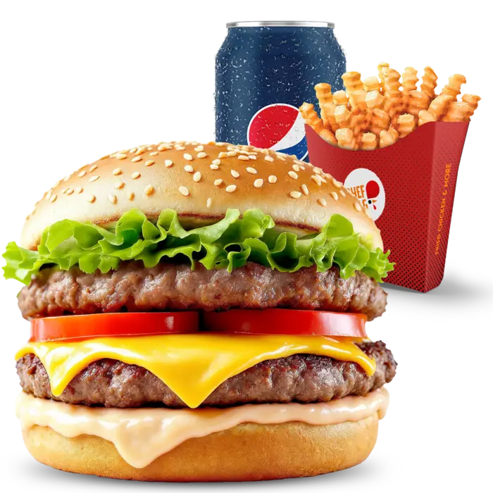 Western Double Beef Burger Menu - Chefdag