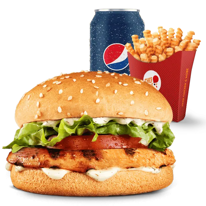 Grill Chicken Burger Menu - Chefdag